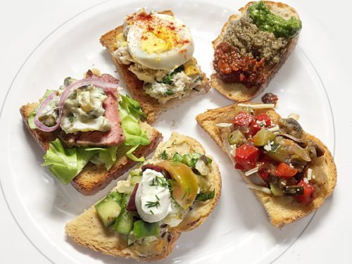 Mallorcan Tomato Toast - Open Faced Cookbook - She Paused 4 Thought